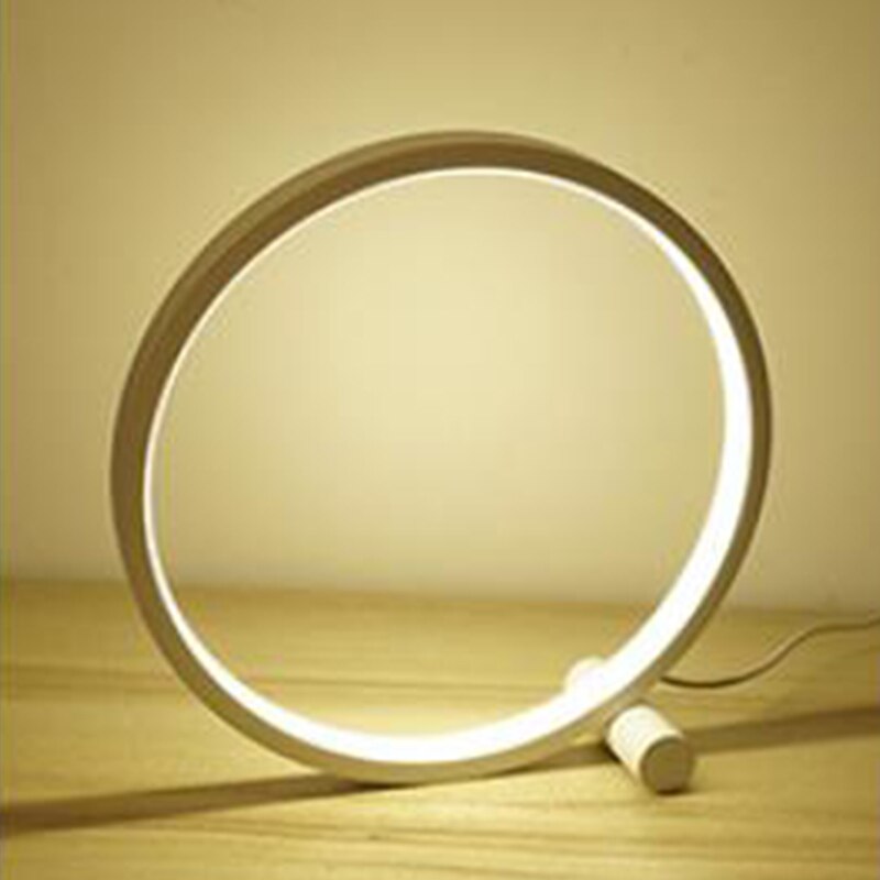 1Pc Modern Round LED Desk Lamp Simple Bedroom USB ... – Grandado