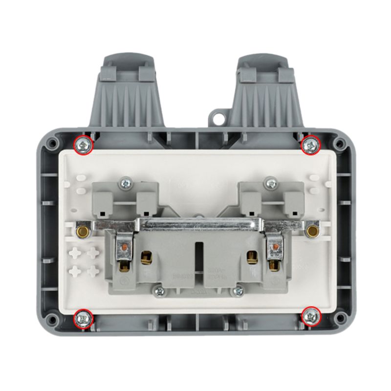 2 Gang IP66 Waterproof Outdoor Extension Lead Doub... – Grandado