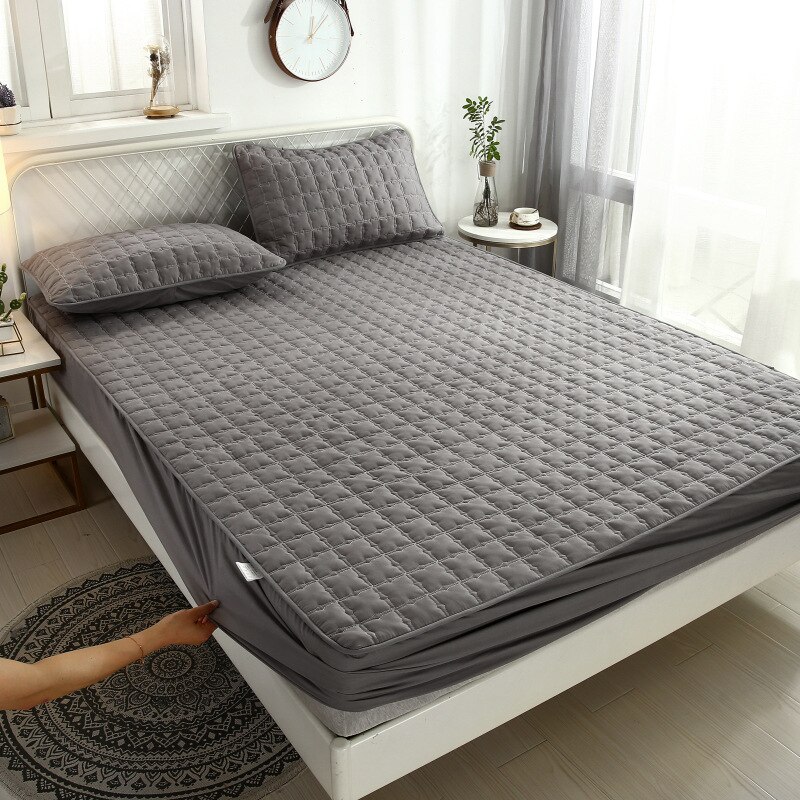 Mattress Cover Solid Color Cover MulticolorThick C... – Vicedeal
