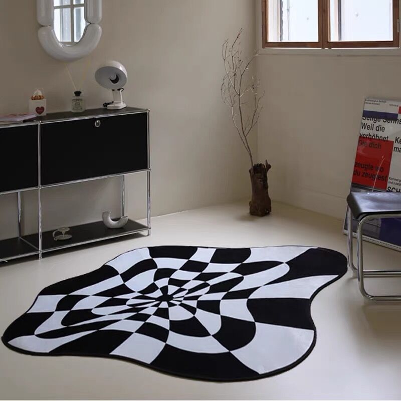 Carpet Household Nordic Checkerboard Living Room S... – Grandado