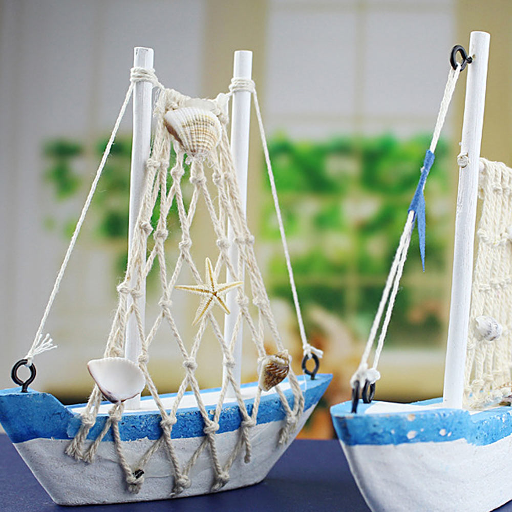 Popular Retro Style Wooden Mini Sailing Boat Model... – Grandado