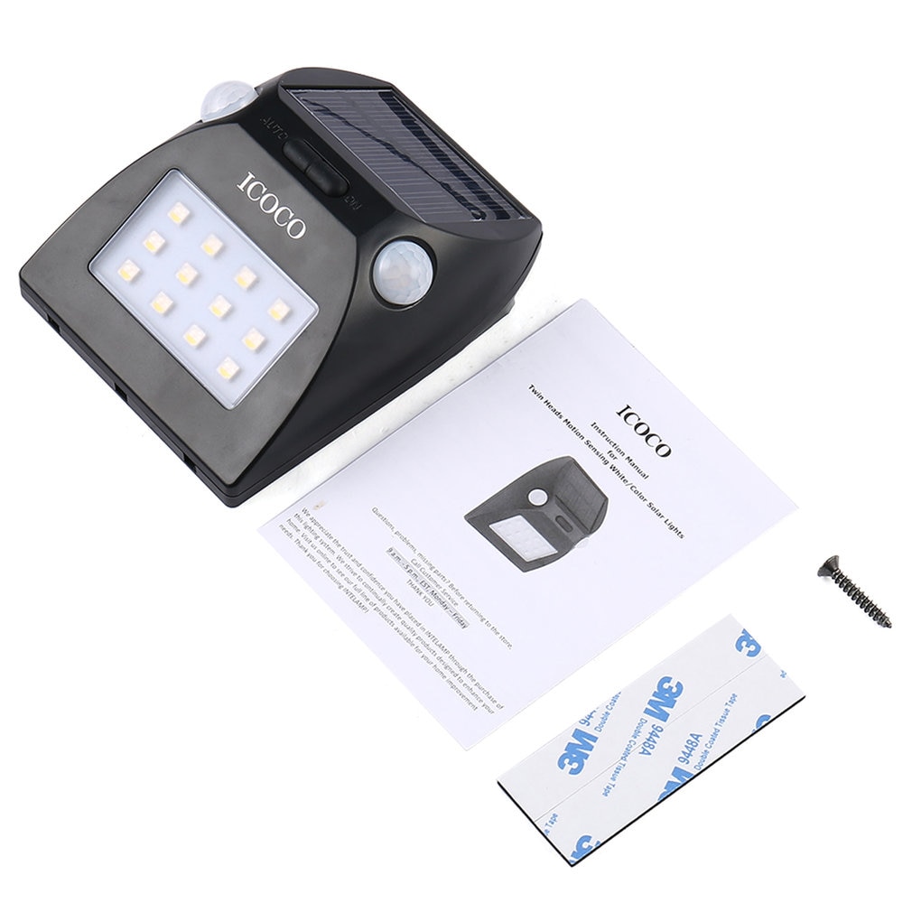 ICOCO 12LED Outdoor Motion Sensor Solar Lights Wid... – Grandado