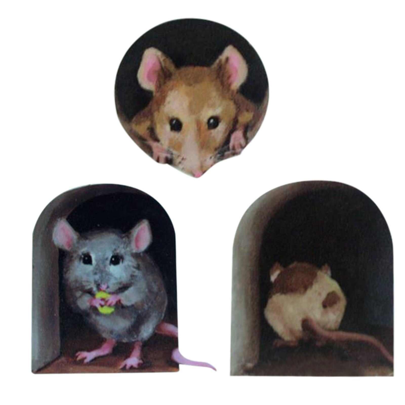 Muurstickers Miniatuur Muis Gat Decal Muurschilder... – Grandado