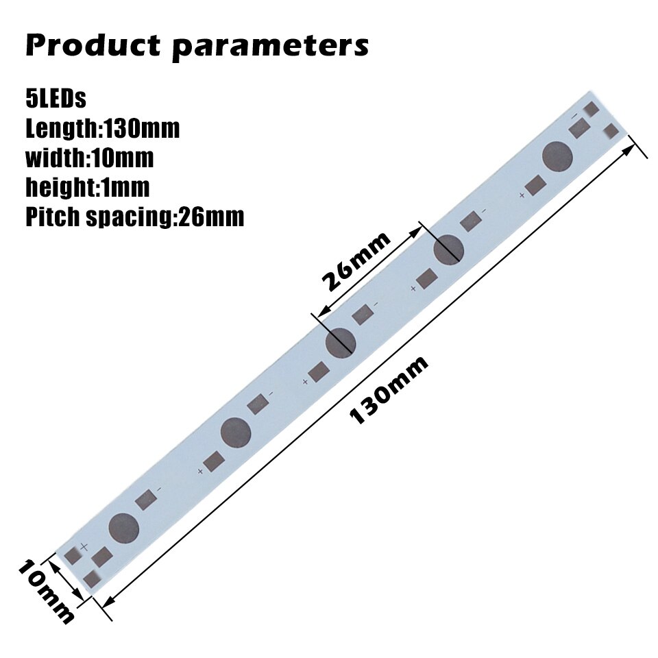 10 stücke hoch Energie 1W 3W 5W LED PCB Aluminium ... – Grandado