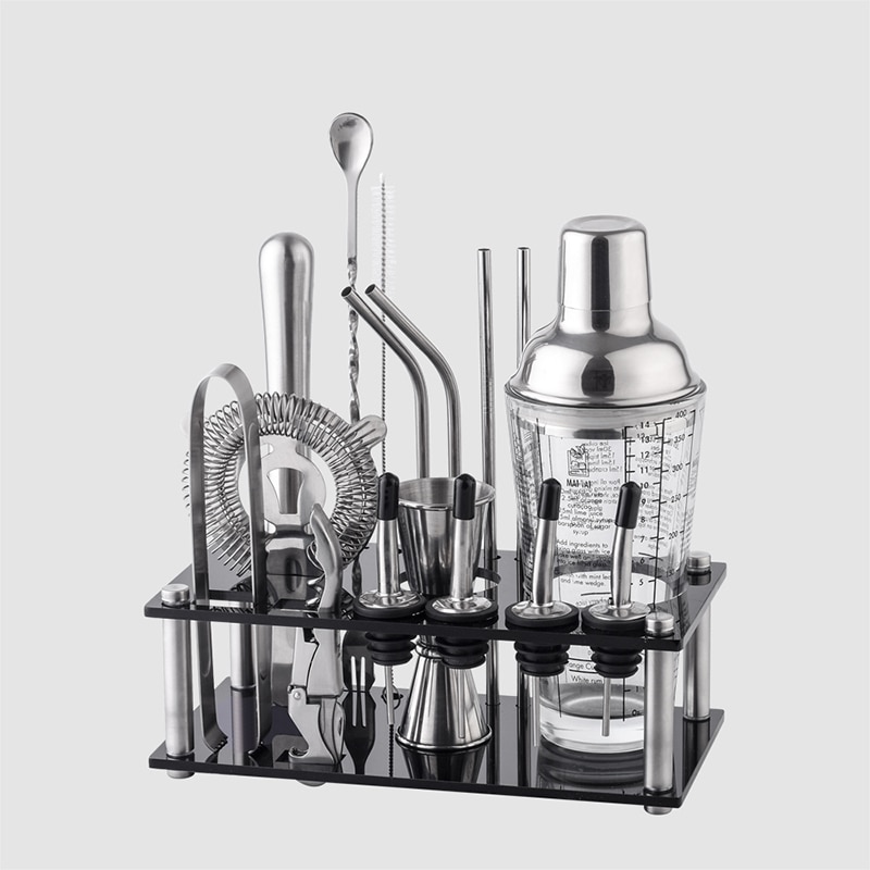 17pcs 400ml Glass Bartend Bartender Kit Acrylic St... – Grandado