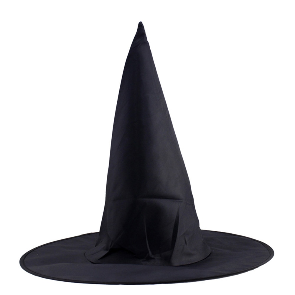 Steeple Wizard Hats Halloween Black Witch Hat Cost... – Grandado
