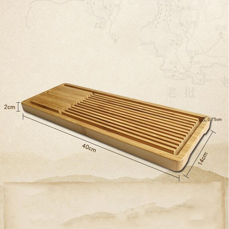 WSHYUFEI Natural Bamboo Tea Trays Office Household... – Grandado