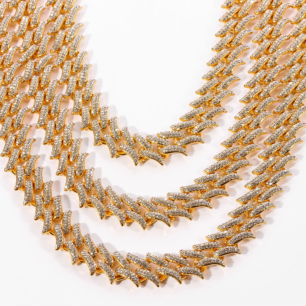 Men Hip Hop Iced Out Bling Full Pave Rhinstones Ch... – Vicedeal