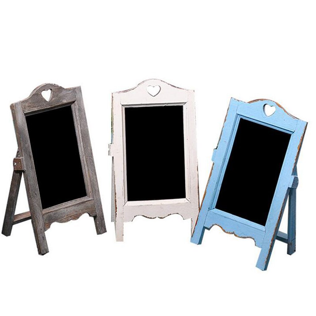 Wooden Blackboard With Stand Erasable Chalkboard M... – Grandado