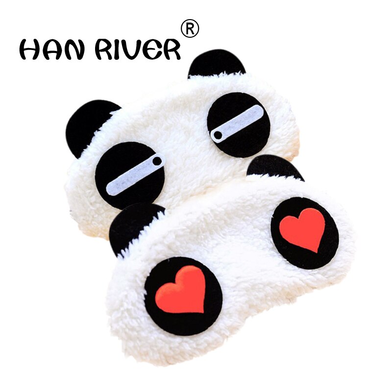 HANRIVER 2 pieces cute cartoon soft panda eye mask... – Grandado