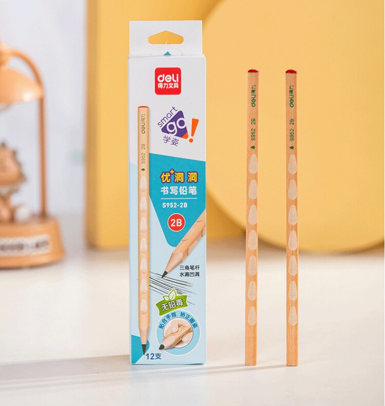 12pcs / box Deli s952-2b advanced triangular graph... – Vicedeal