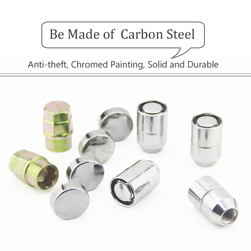 Universal M12x1.5 Wheel Lock Lug Nuts 4 x Anti The... – Grandado