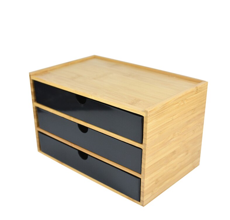 Bamboo Storage Box Plastic Drawer Organizer Bamboo... – Grandado