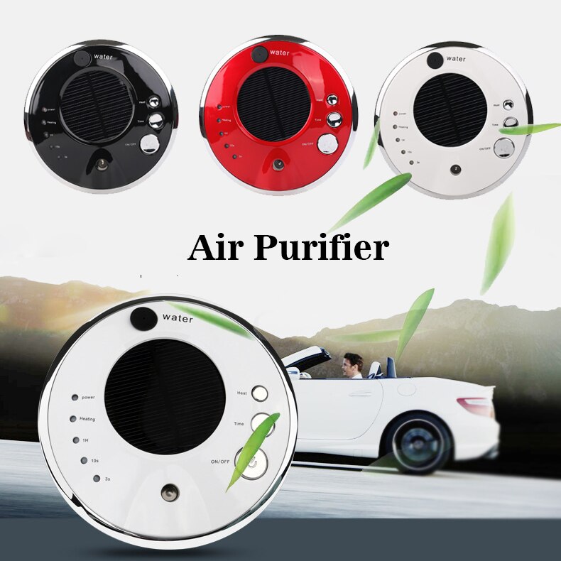 Portable Solar USB Car Vehicle Air Purifier Humidi... – Vicedeal