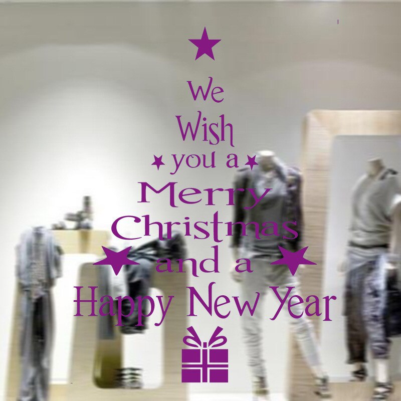 Merry Christmas Window Wall Stickers Waterproof Po... – Grandado