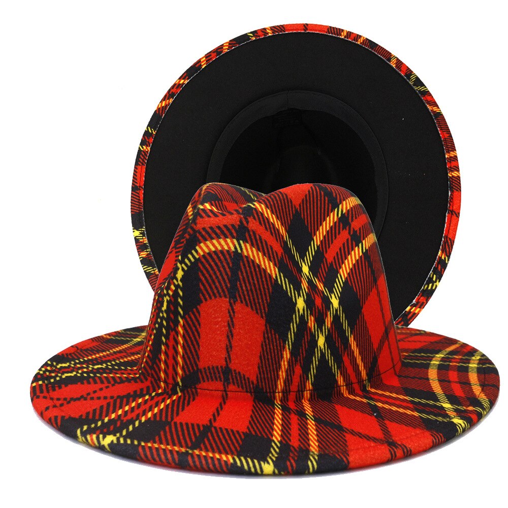 lidafish British Style Plaid Women's Fedora Ha... – Vicedeal