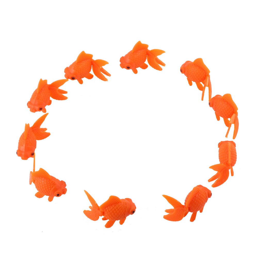 10 PCS Artificial Goldfish Realistic Floating Arti... – Grandado