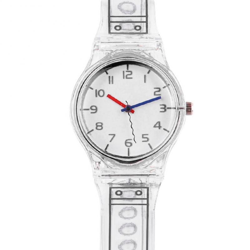 Simple Transparent Watch Children's Casual Round D... – Grandado
