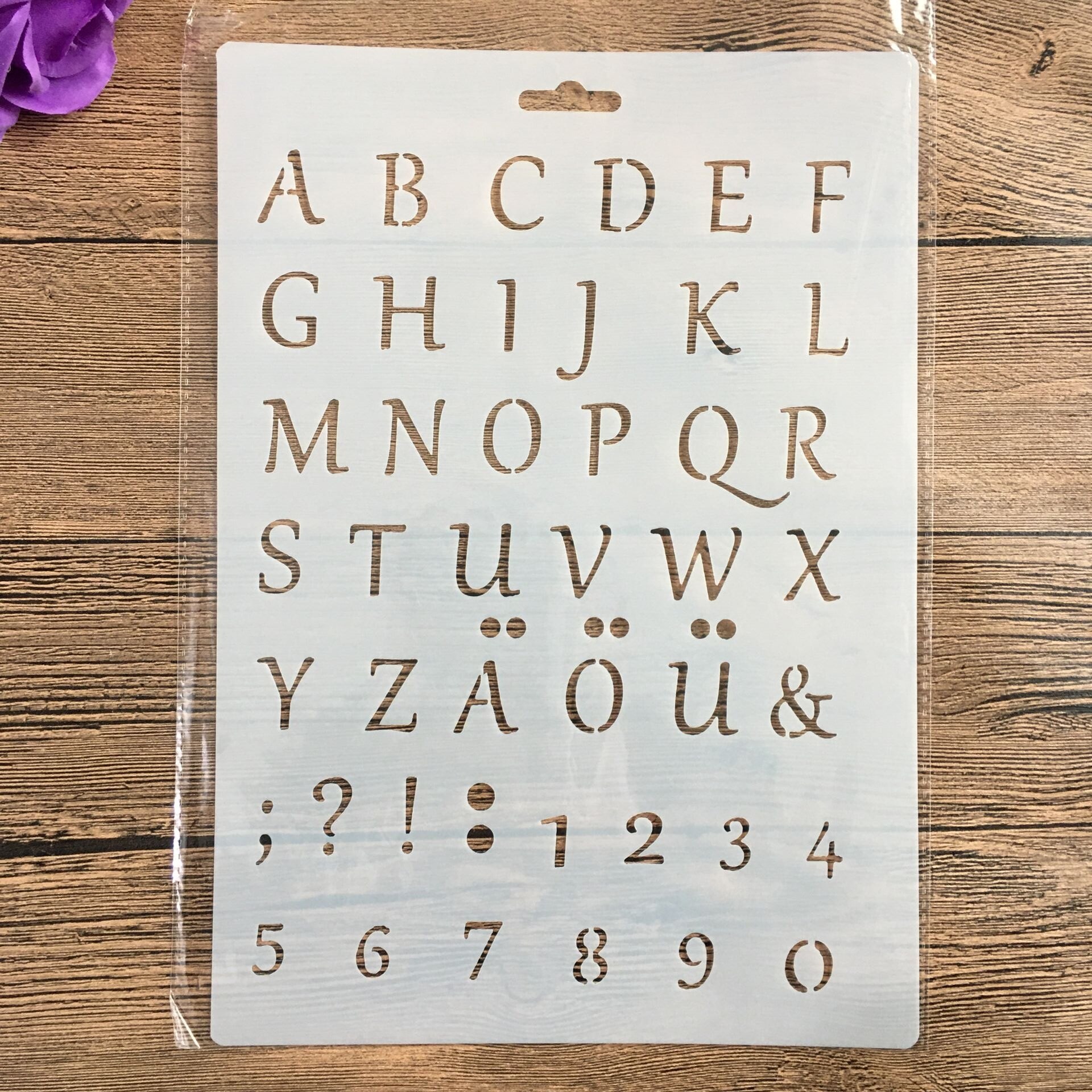 A4 letter and number Stencils Painting Coloring Em... – Grandado