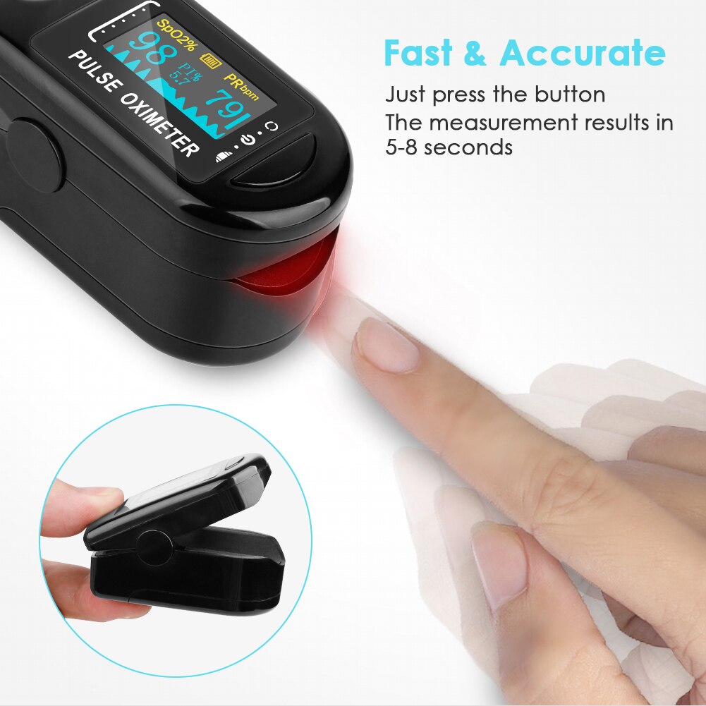 Digital Pulse Oximeter Fingertip Pulse Oximeter Ox... – Vicedeal