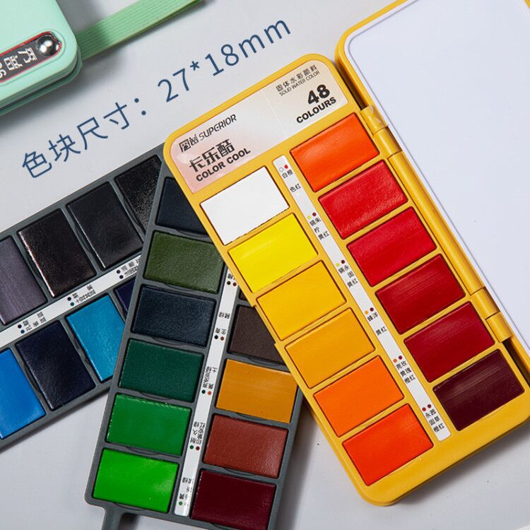 Superior 36/48/60 Color Watercolor Paint Set Macar... – Grandado