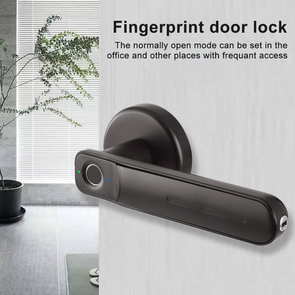 With Keys Hardware Biometric Zinc Alloy Home Offic... – Grandado