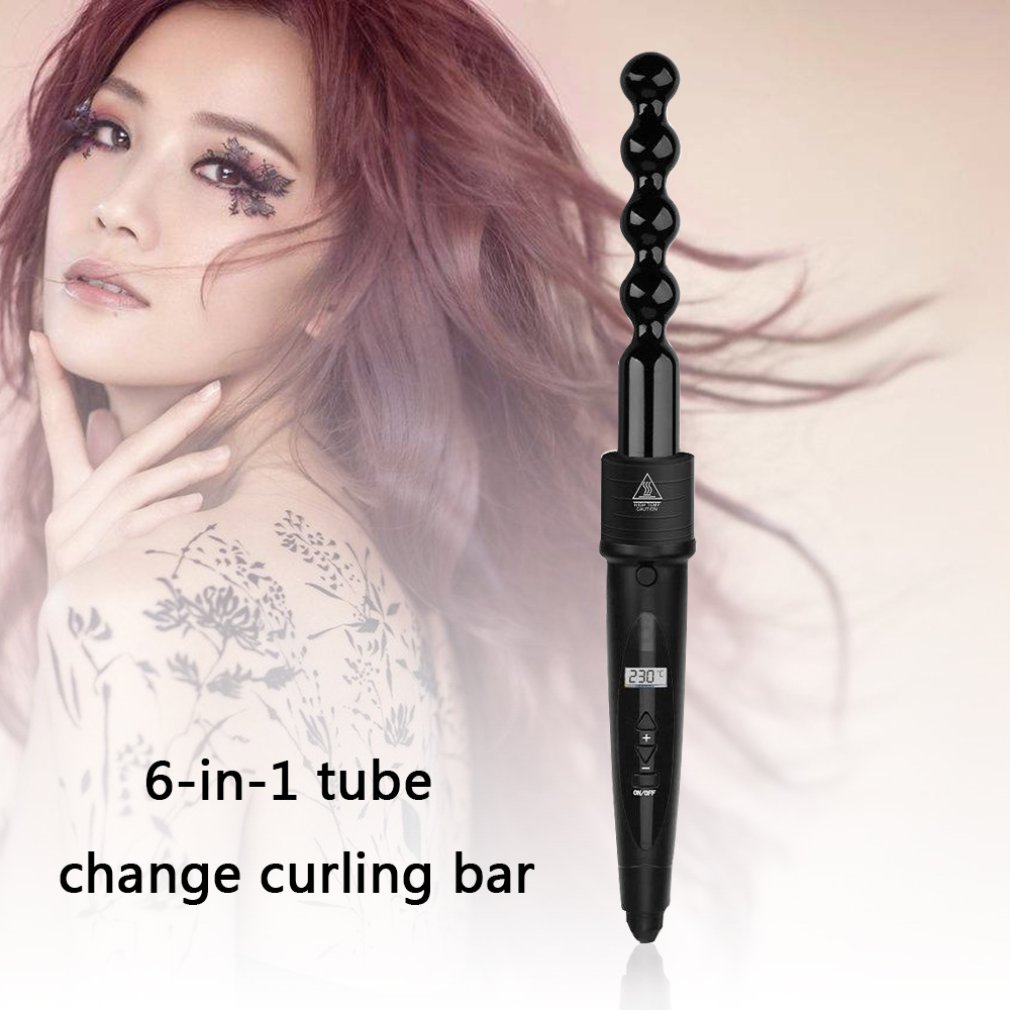 LCD Liquid Crystal Display 6 In 1 Change Tube Hair... – Vicedeal