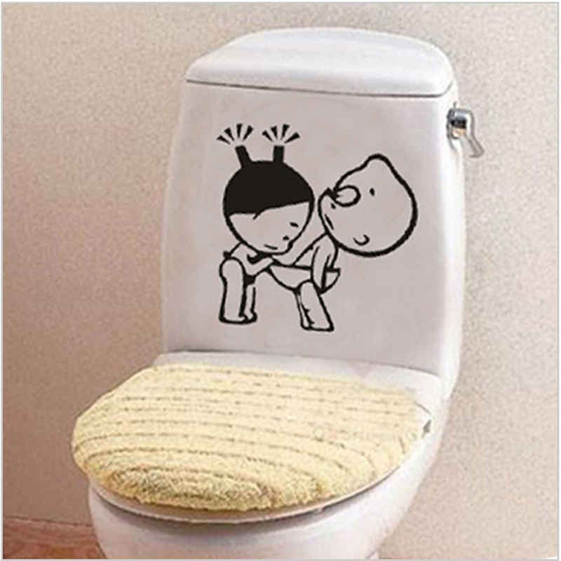 Toilet Stickers 3D Wall Sticker Lovely Animal PVC ... – Vicedeal