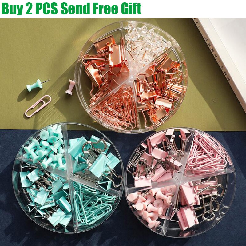 Full Metal Paper Clip 72 pcs/Set School Student Of... – Grandado