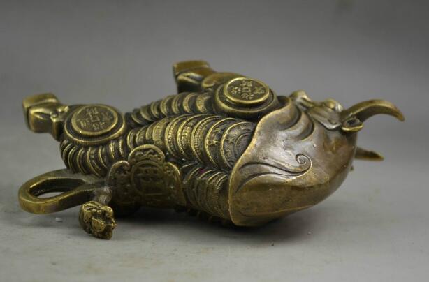 Copper Statue China's rare manual hammer brass lif... – Grandado