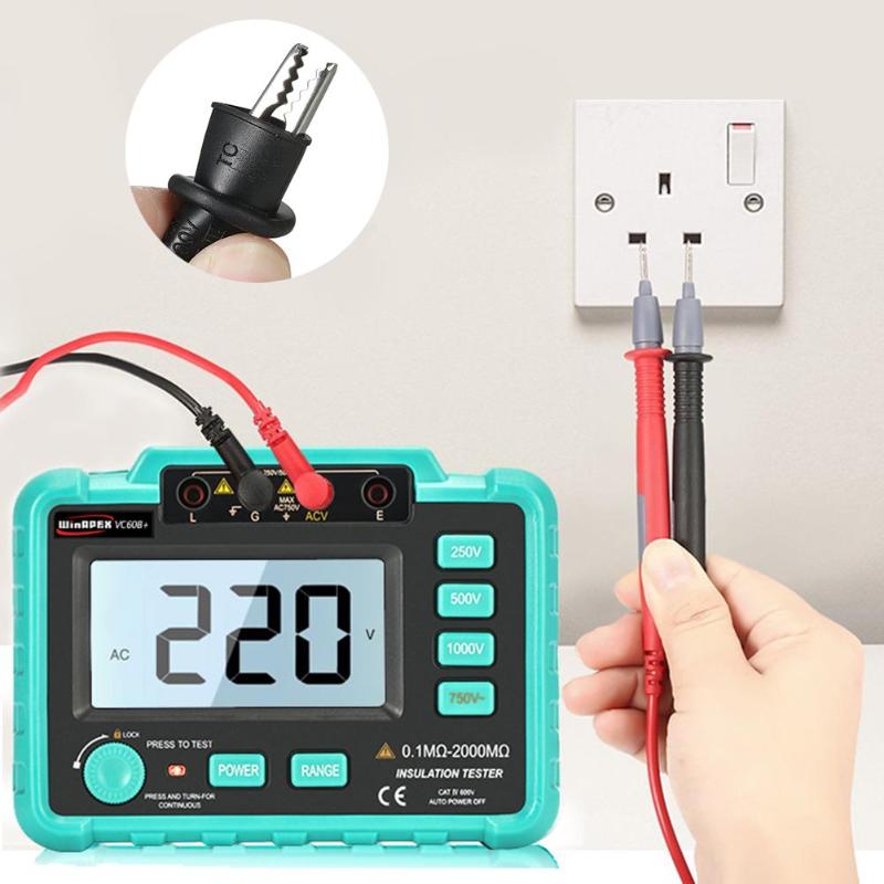 VC60B+ 1000V Megger Insulation Resistance Tester M... – Vicedeal