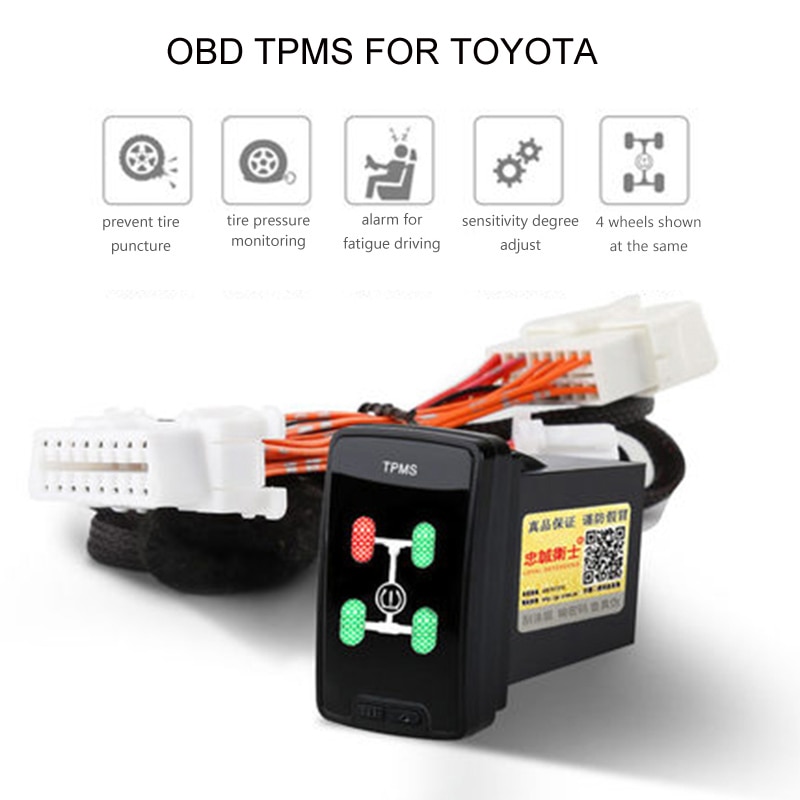 Auto OBD TPMS LCD bandenspanning speedlock Voor To... – Vicedeal