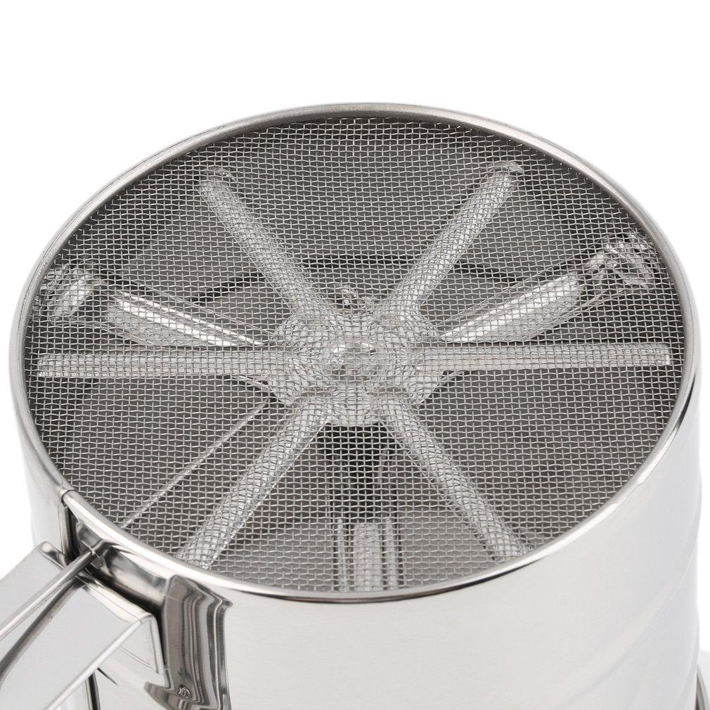 Stainless Steel Mesh Flour Sifter Mechanical Bakin... – Grandado
