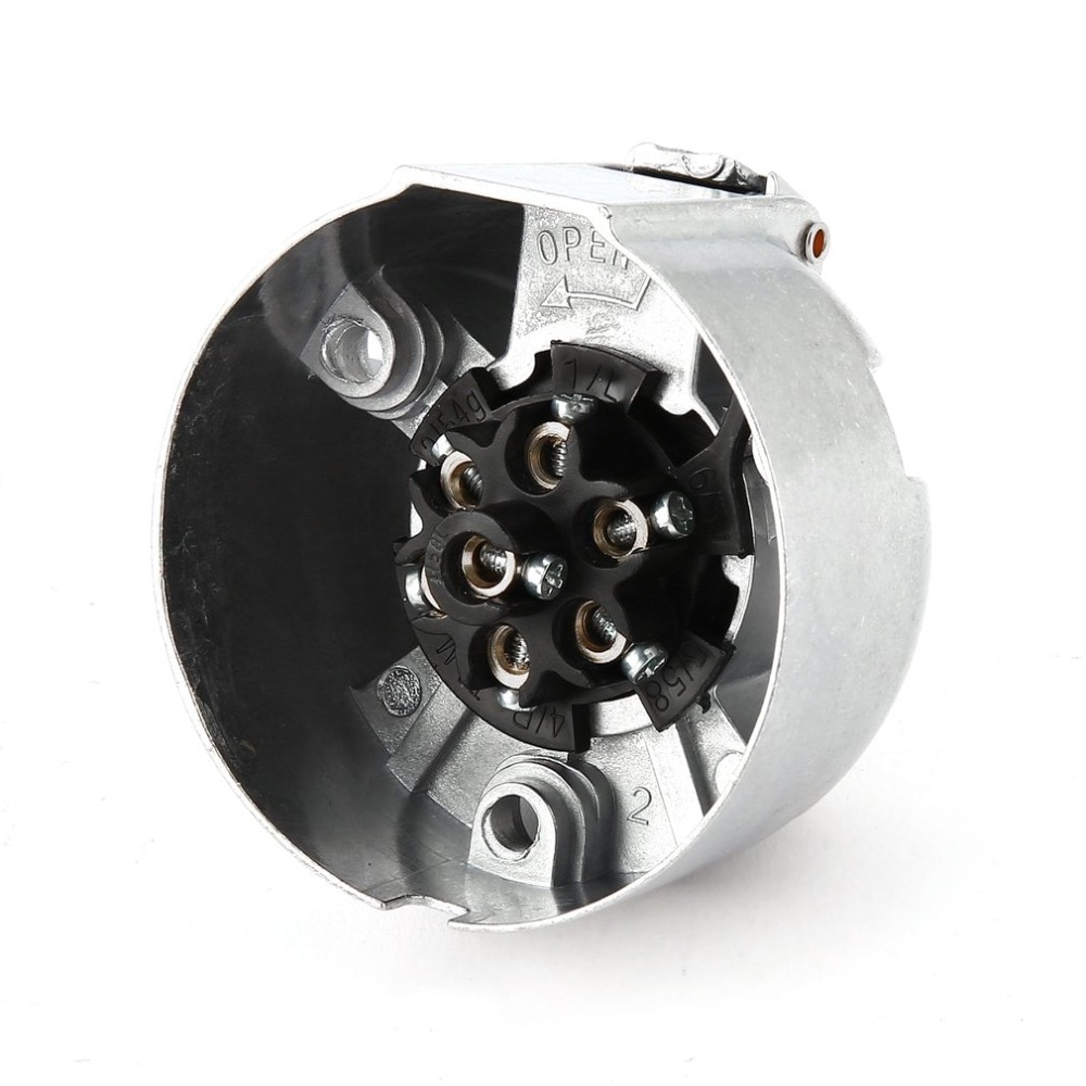 7-Pin Connector Trailer Socket Heavy-Duty Round Wi... – Grandado