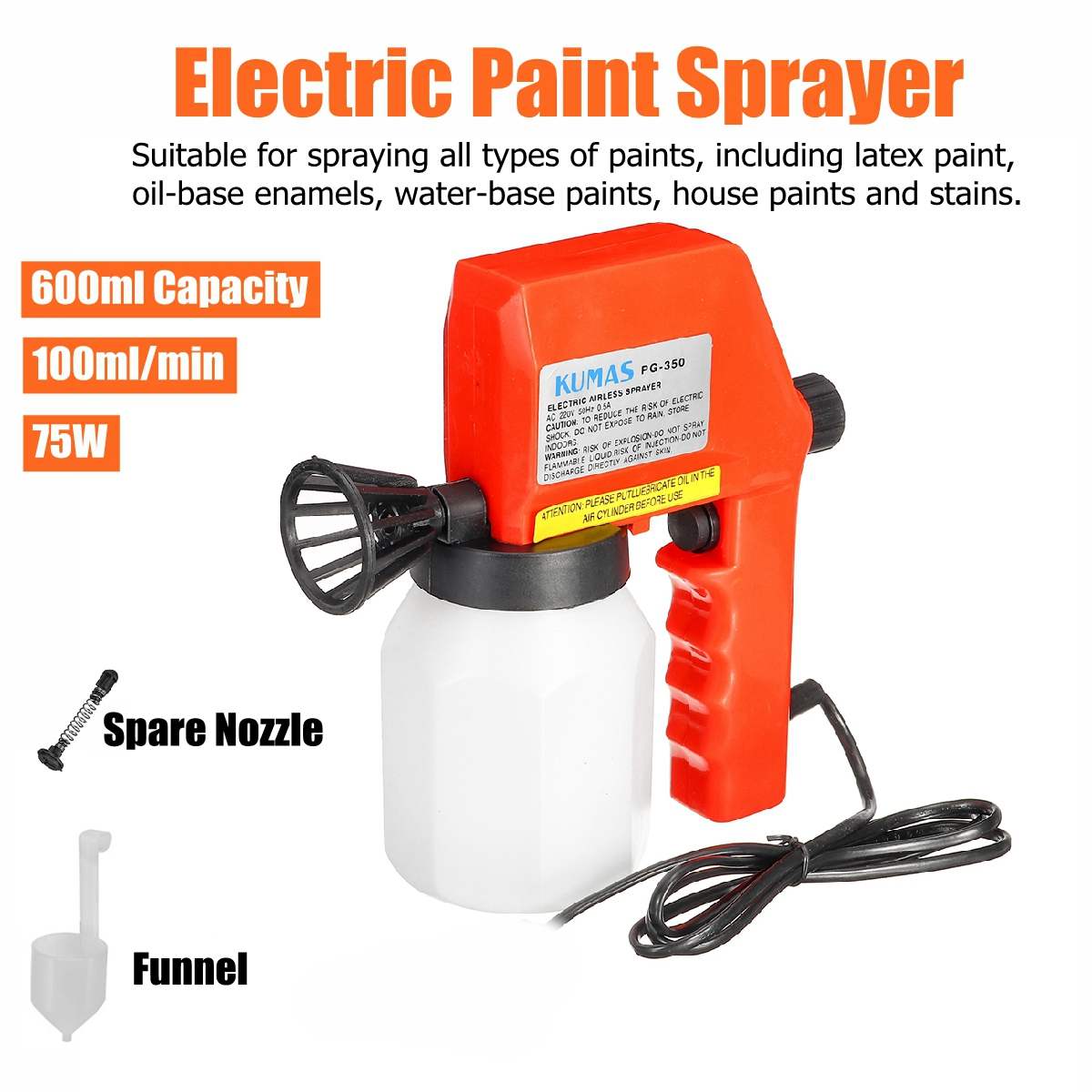 220V Large Capacity Electric Paint Sprayer Airless... – Grandado