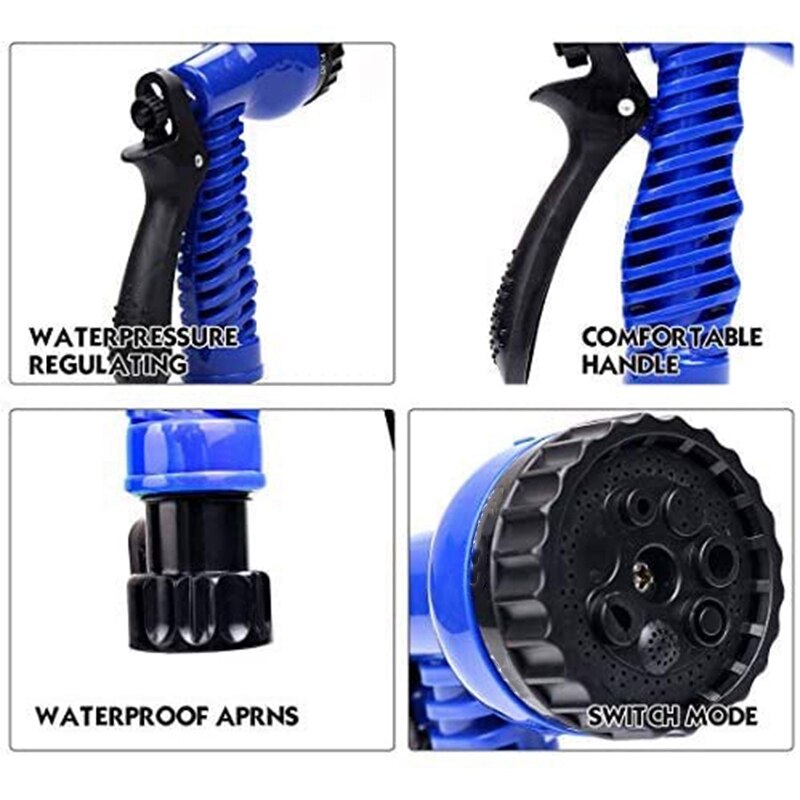 Tuinslang, 25Ft Water Slang, Uitbreidbaar Tuinslan... – Vicedeal