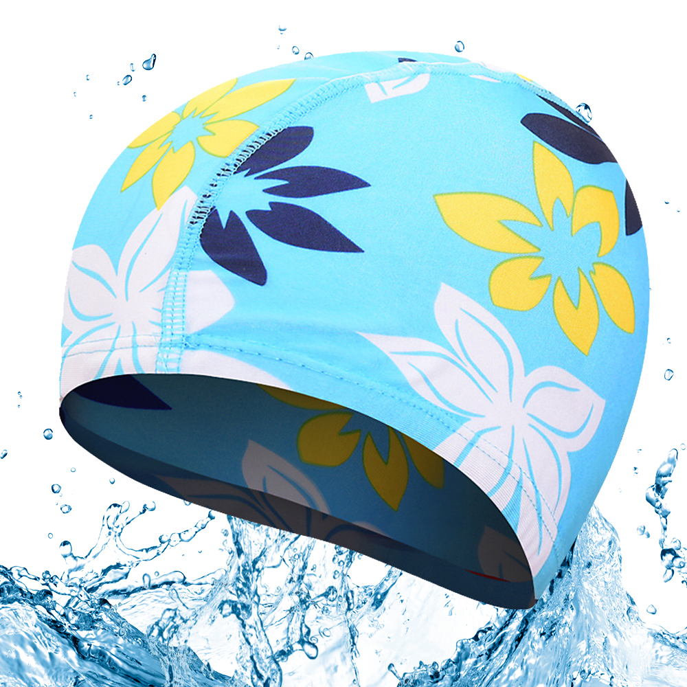 Women Men Swimming Cap Waterproof Fabric Protect E... – Grandado