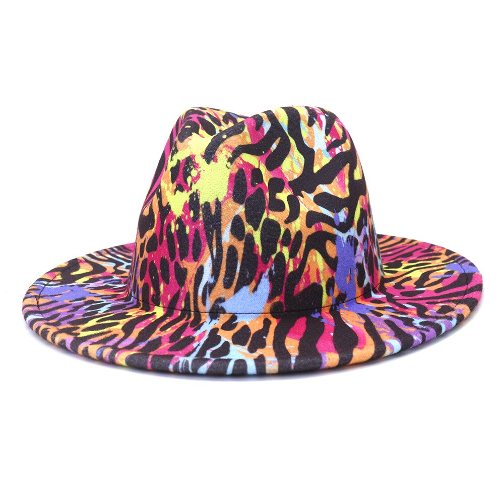 lidafish Leopard Print Fedora Hats Unisex 7cm Brim... – Vicedeal