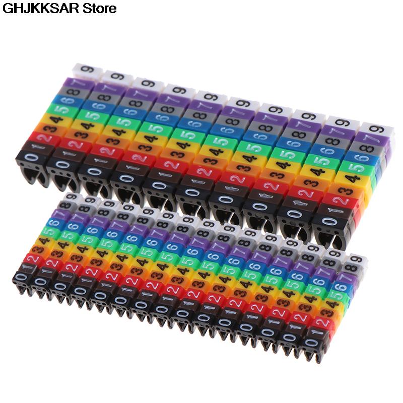 100/150 teile/los Kabel Marker Bunte C-Typ Marker ... – Grandado