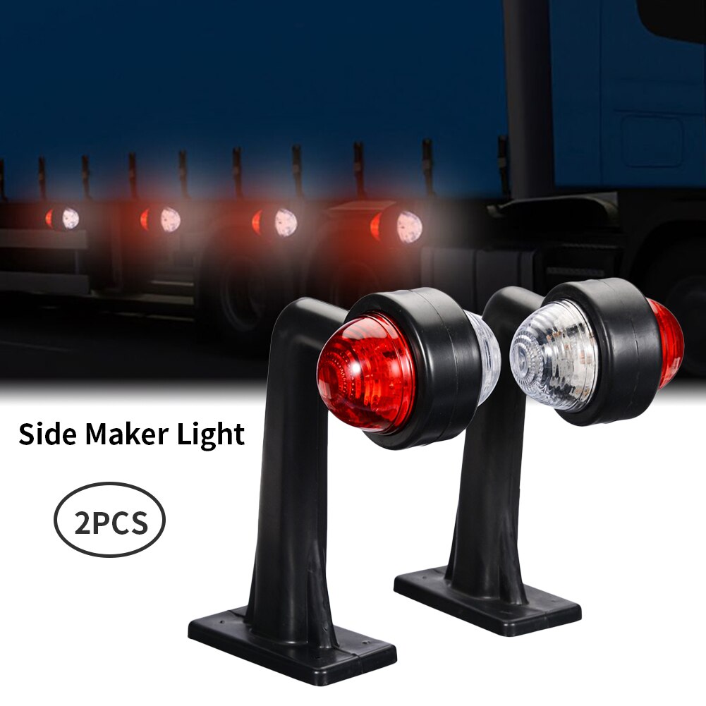 2 stk 6 led bil lastbil trailer side markør lys do... – Grandado