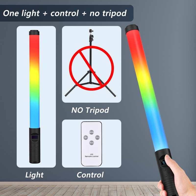 Rgb Licht Stick Wand Met Afstandsbediening Statief... – Vicedeal