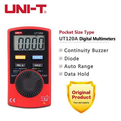 UNIT Digital Pocket Multimeter 4000 Counts Auto Ra... – Vicedeal