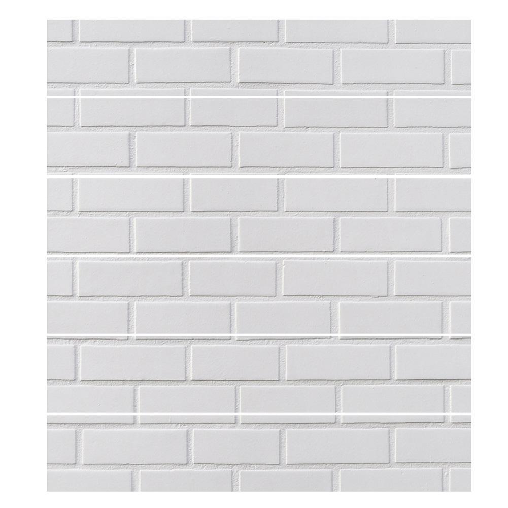 White Brick Texture Stairs Decal Wall Sticker for ... – Vicedeal