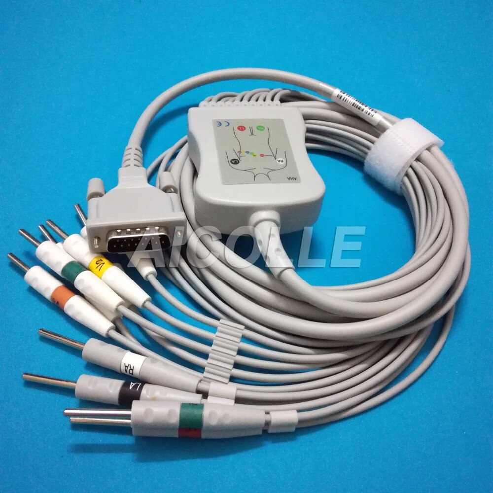 Shiller welch allyn ekg kabel 10 bly ecg kabel din... – Grandado