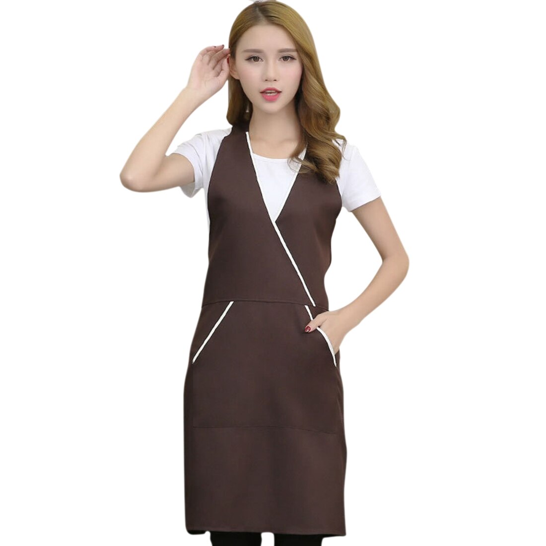 Denim Kitchen Aprons for Chef Work Clothes Cooking... – Vicedeal