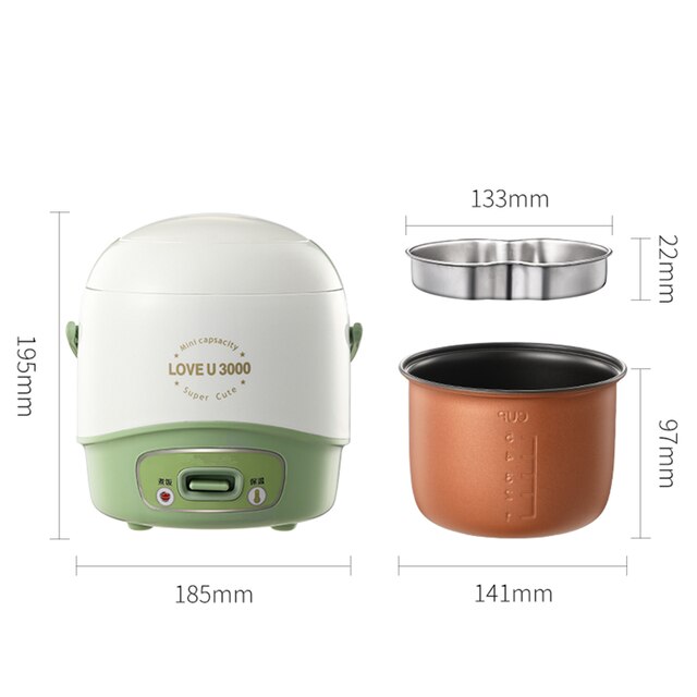 220V 1.2L Mini Electric Rice Cooker Non-stick Mult... – Vicedeal
