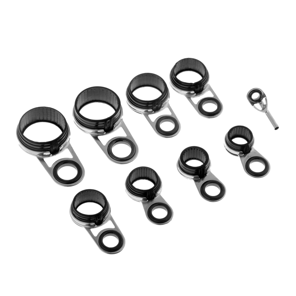 9 pièces télescopique mer canne à pêche Guides oei... – Grandado