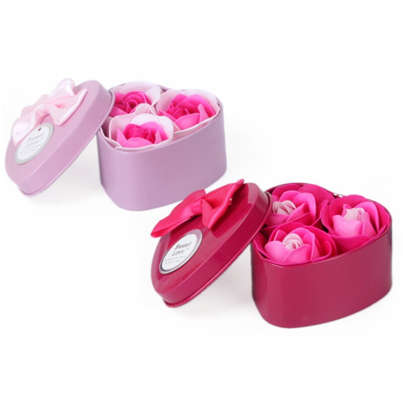Party Gunsten 3pcs Rose Zeep Bloem Box Valentijnsd... – Vicedeal
