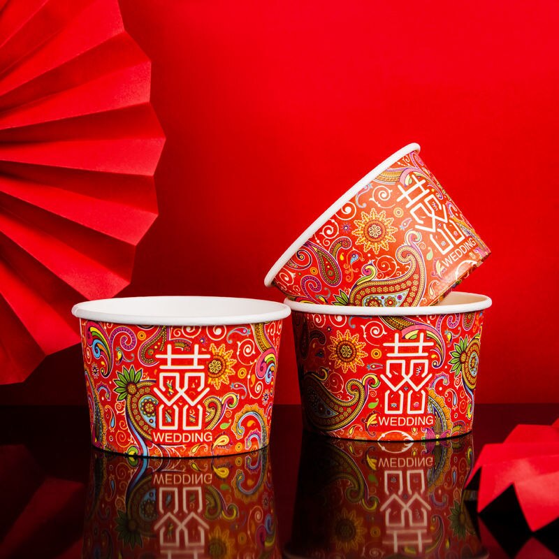 100pcs/pack 550ml Disposable Ckraft Thick Paper Bo... – Vicedeal