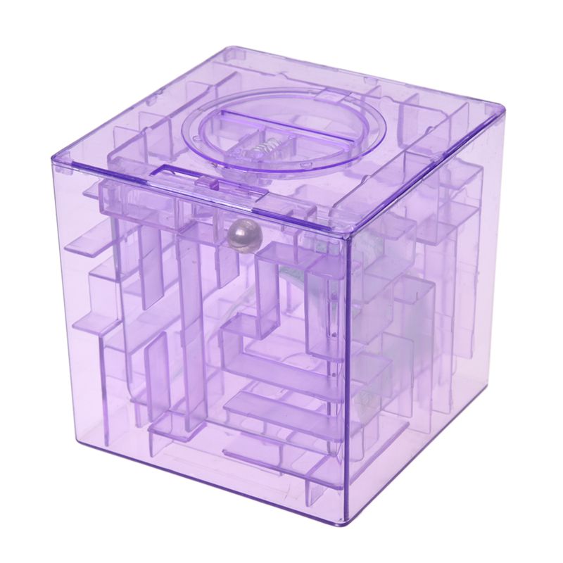 Plastic Cubic Money Maze Bank Saving Coin Collecti... – Vicedeal
